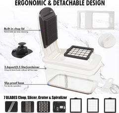 Vegetable Chopper, Extra Large Pro Food Chopper | RüK